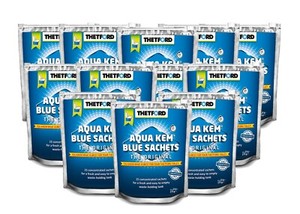 1 CARTON Aqua Kem Blue 180 Sachets toilet additive waste tank chemical ...