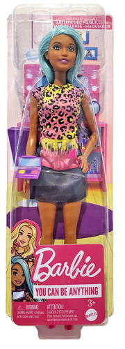 Barbie HKT66 Makeup Artist Doll with Teal Hair 🆕 | eBay