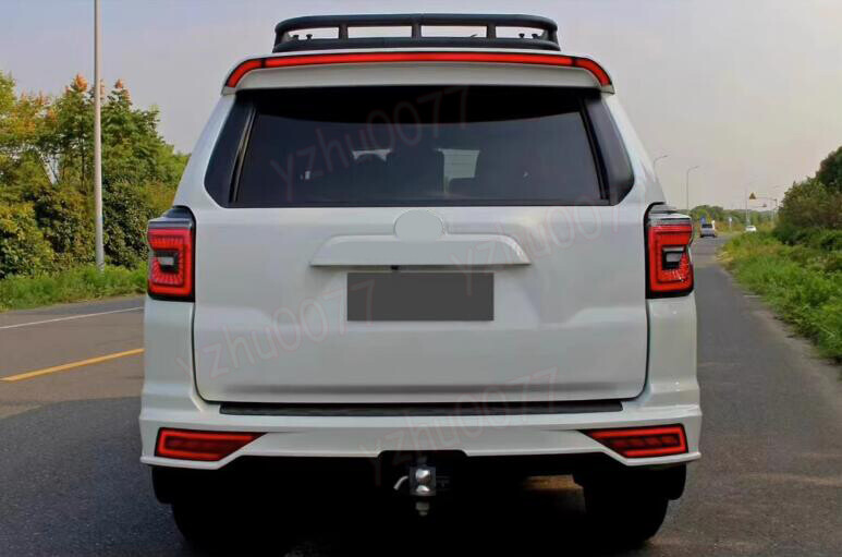 White Rear Roof Spoiler Wing With LED Brake Lights For Toyota 4Runner ...