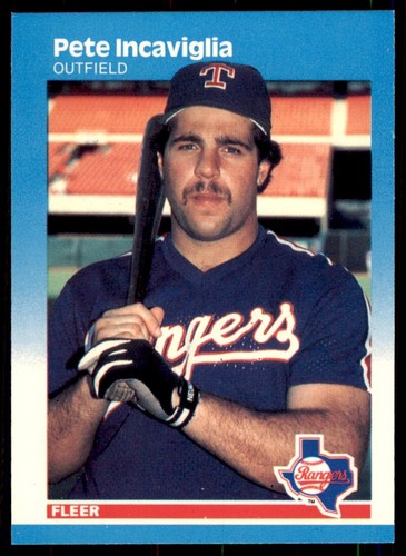 1987 Fleer Glossy Pete Incaviglia . Texas Rangers #128 | eBay