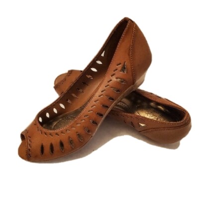 Womens Size 6 DexFlex Dexter Peep Toe Wedge Womens Heels Casual Summer ...