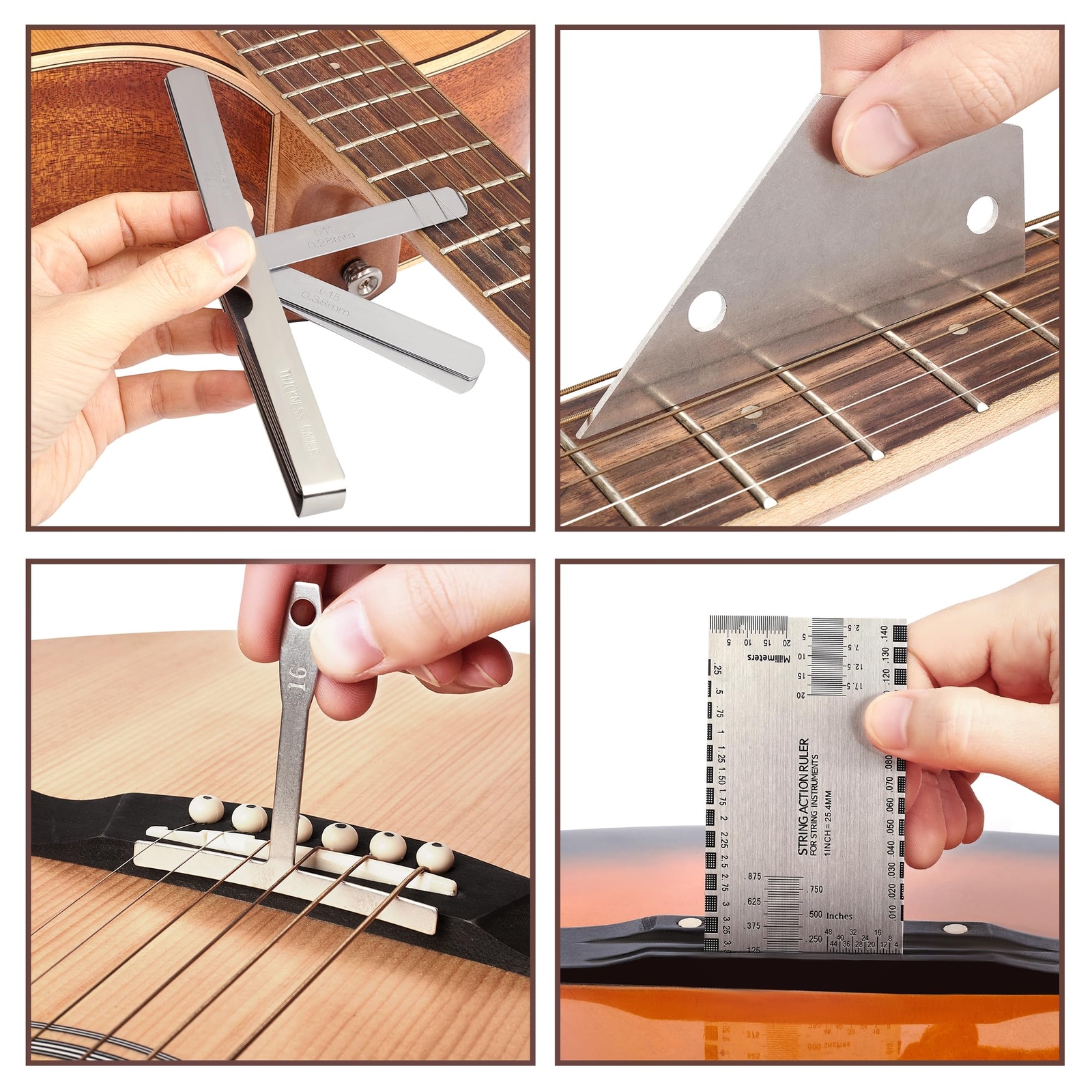 Guitar Setup Tool Kit, Luthier Repair Tool Kit, Fret Leveling Kit ...