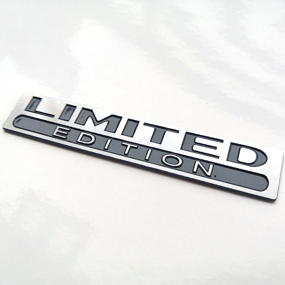 1x Chrome Limited Edition Logo Emblem Badge Decal Metal Car Sticker ...