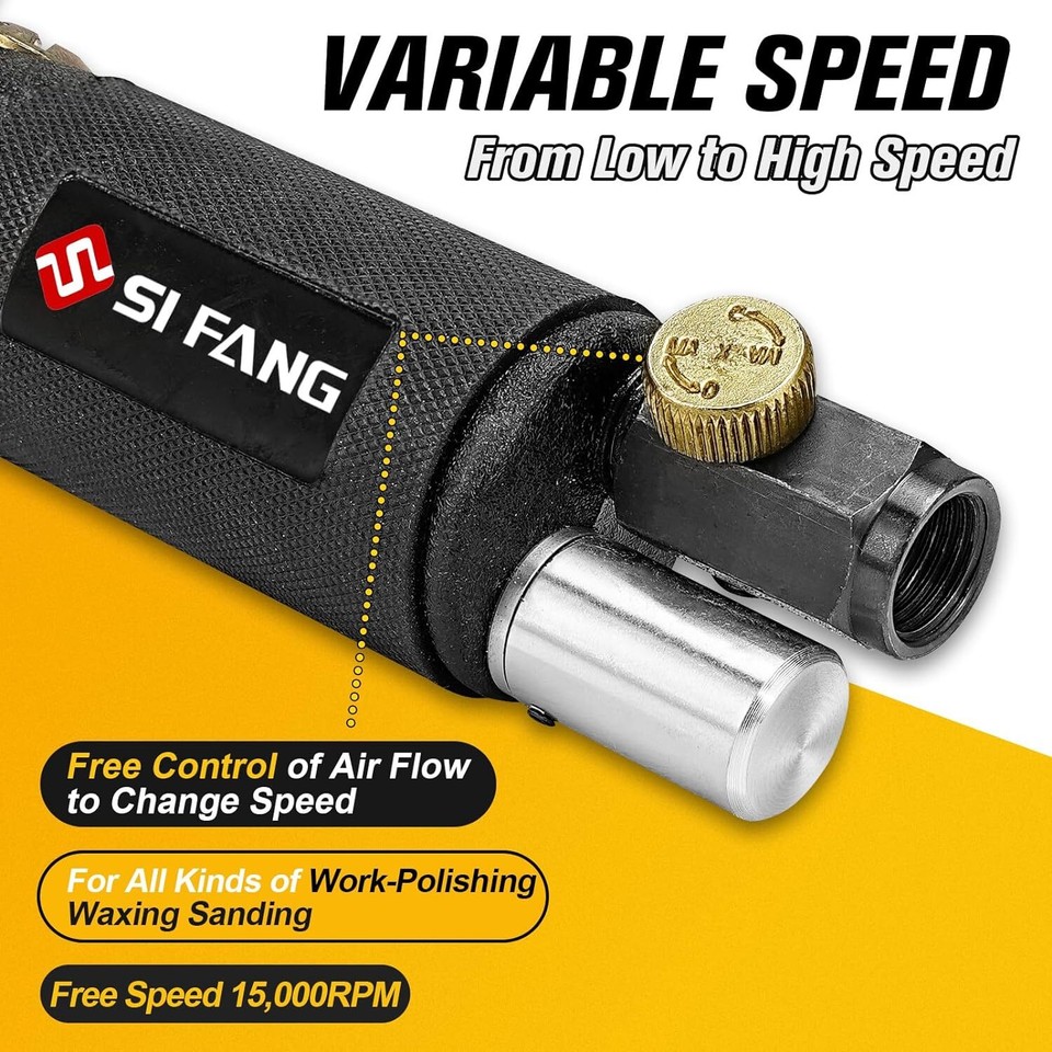 Mini Air Sander 1/2/3 Inch Small Orbital Sander for Auto Body Work, Mi ...