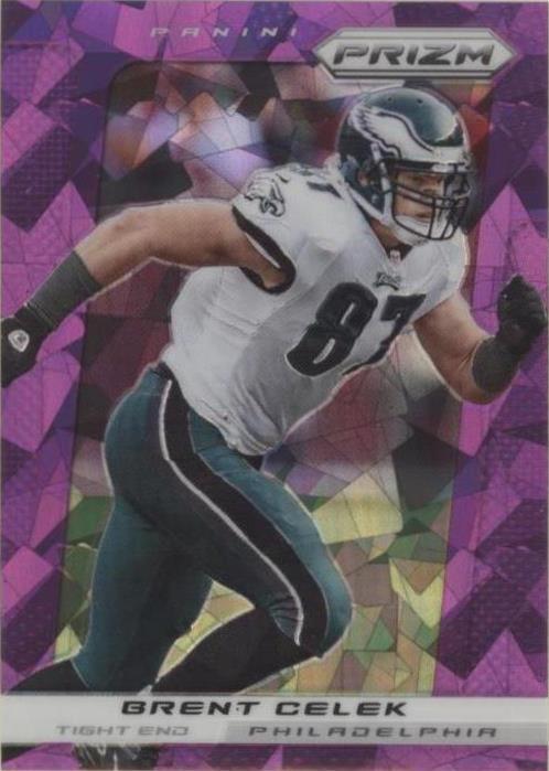 2013 Panini Prizm - Brent Celek #170 Purple Cracked Ice Prizm /40 for ...