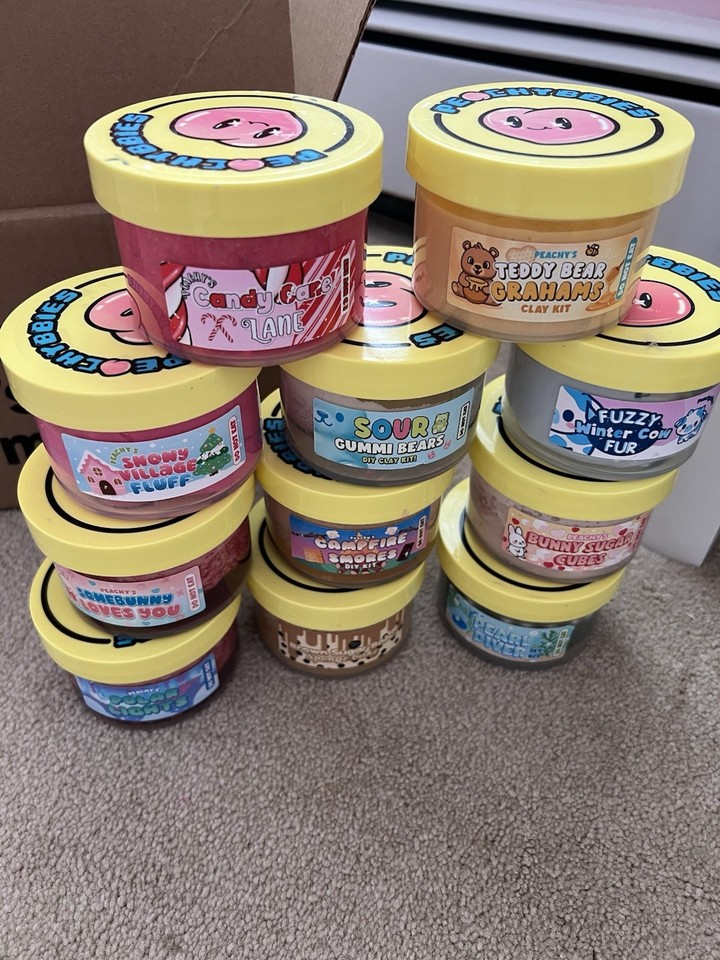 100% Authentic Peachybbies Slime Limited Ed Fast Ship Sensory Bundle ...