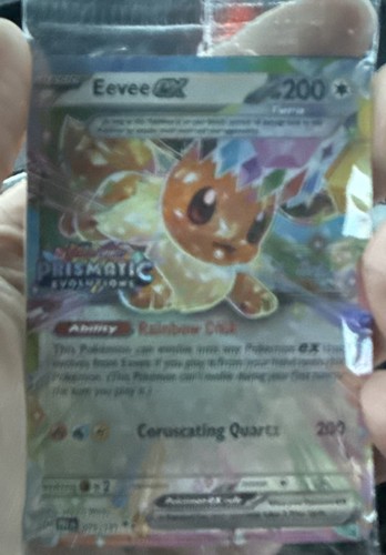 POKEMON Eevee EX 075/131 Stamped Prismatic Evolutions Surprise Box ...