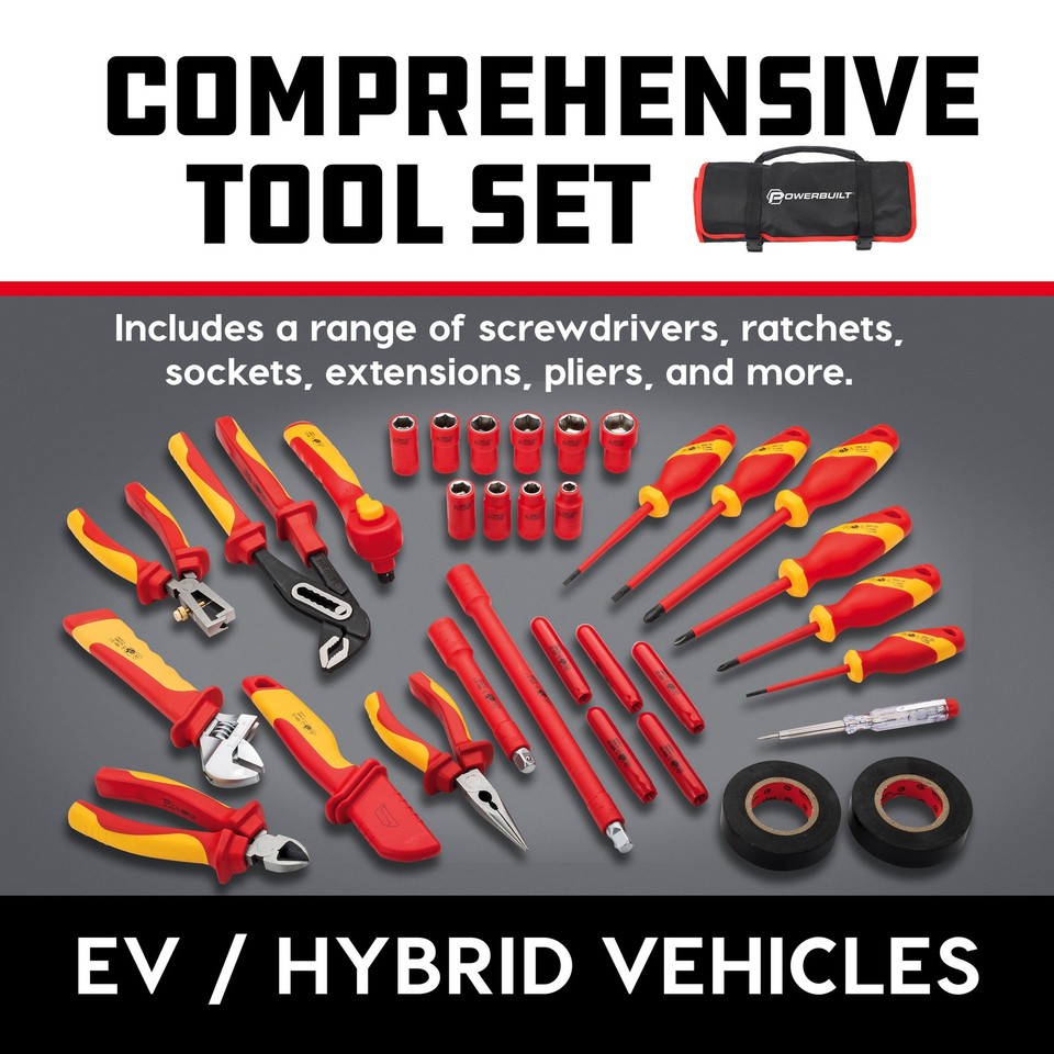 Powerbuilt 33 Piece VDE Tool Set With Pouch - 642938 | eBay