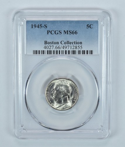 1945-S Jefferson Nickel Boston Collection MS66 PCGS Blue Label *6094 | eBay