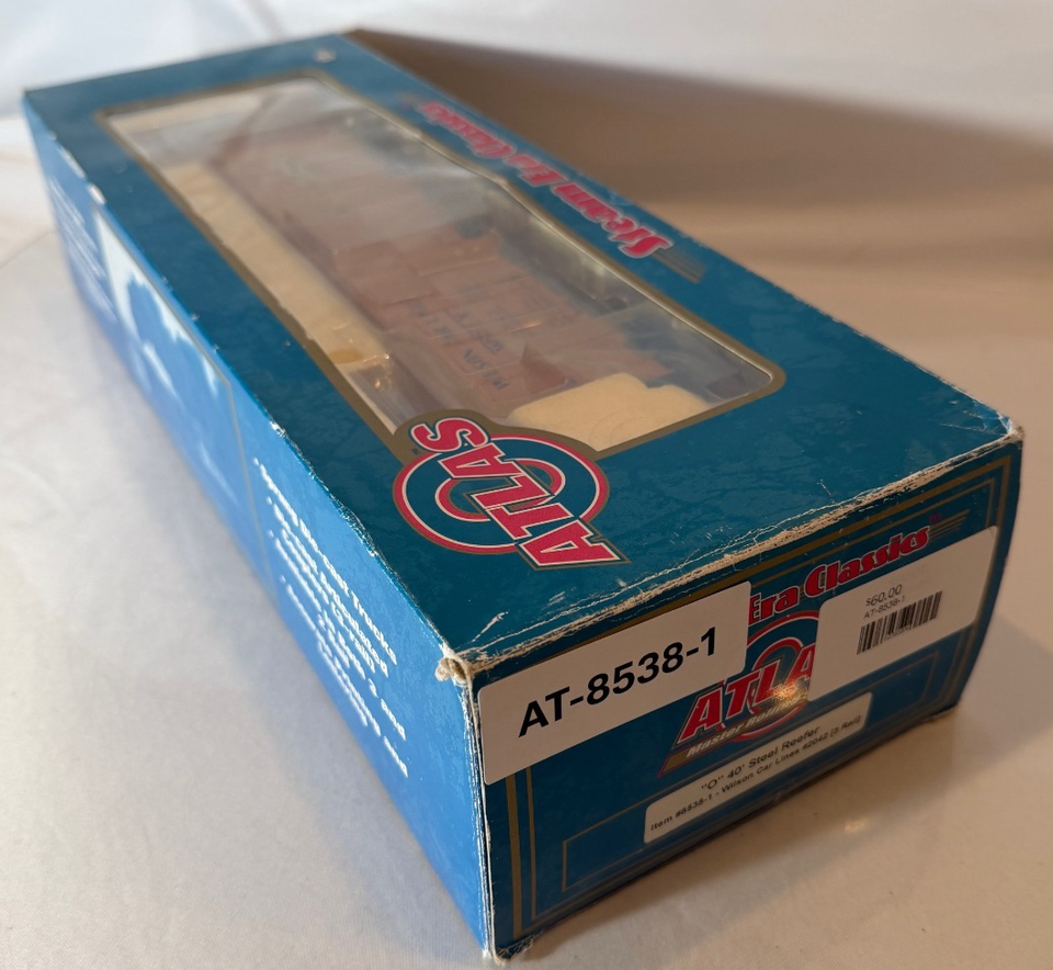🚂RARE! "O" 40' Steel Reefer Car #8538-1 Wilson Car Lines #2042 (3 Rail ...