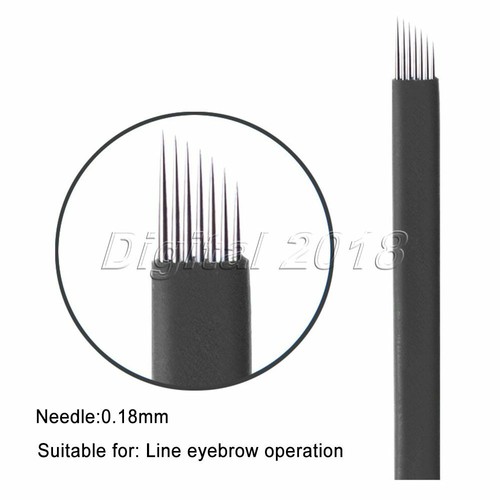 100pc 0.18mm Microblading Tattoo Needles For Permanent Makeup Manual ...