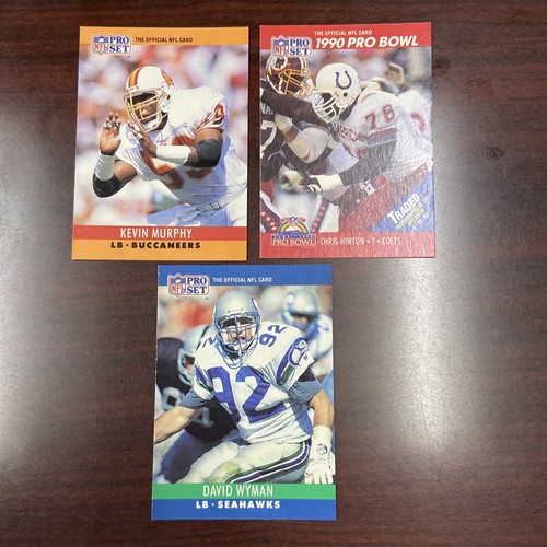 1990 pro set football 3 Card Lot NFL Lot 1 | eBay