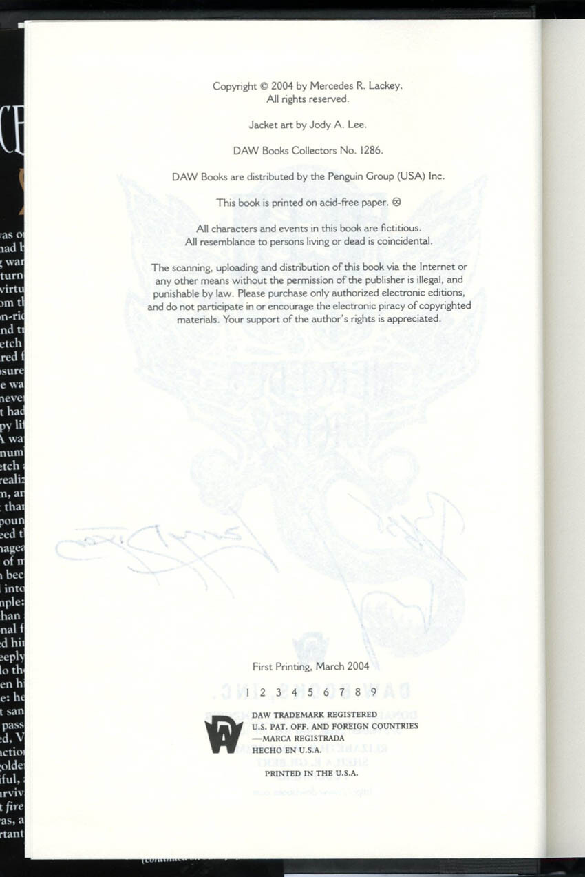 Mercedes Lackey SIGNED AUTOGRAPHED Alta HC 1st Ed/1st Print Heralds of ...