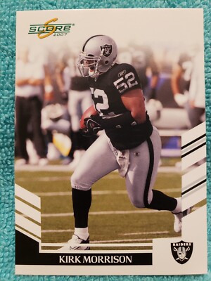 2007 SCORE KIRK MORRISON #278 OAKLAND RAIDERS | eBay