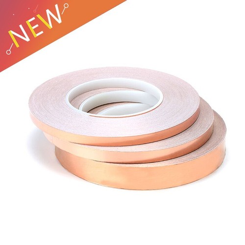 50 Meters Single Side Conductive Copper Foil Tape Strip Adhesive 5/8/10 ...
