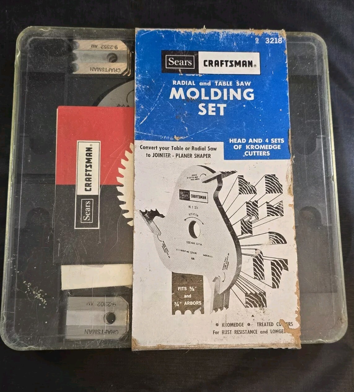 Craftsman 9 3218 7" Triple Cutter Molding Head Set Radial & Table Saw ...