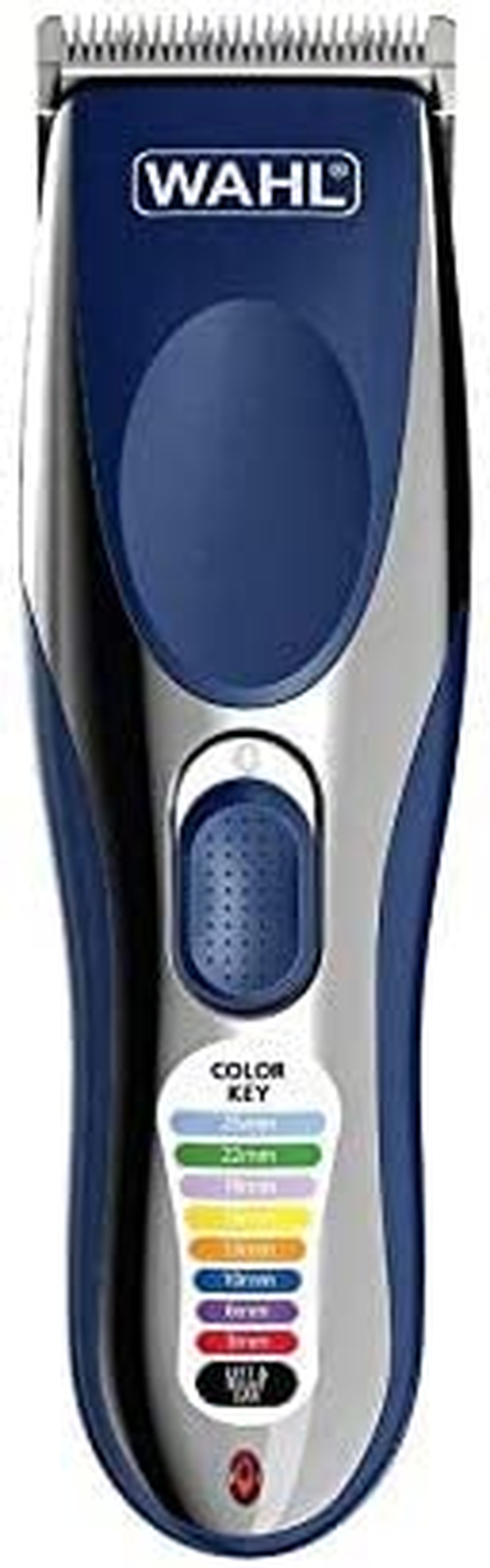 Wahl Clipper Color Pro Cordless Rechargeable Hair Clippers CHROME/BLUE ...