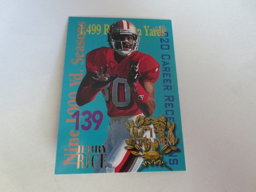 1995 Fleer Ultra Achievement Jerry Rice Card #5 of 10 | eBay