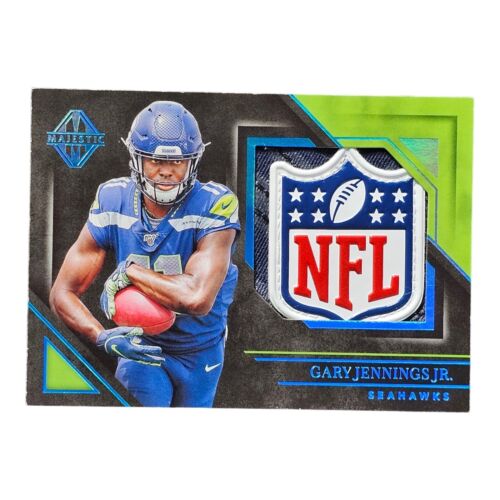 2019 Majestic Rookie Materials Platinum RC NFL Shield Gary Jennings Jr ...