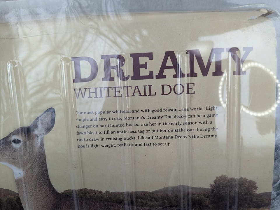 Montana Decoy Whitetail Dreamy Doe Decoy 0023 Deer Hunting New-in-Box ...
