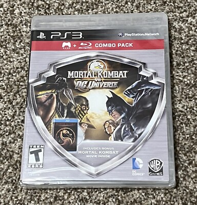 Mortal Kombat vs. DC Universe PS3 Playstation 3 Game + Blu Ray Combo ...