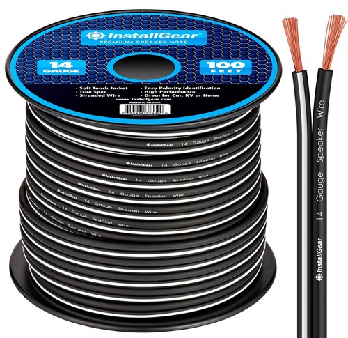 InstallGear 14 Gauge AWG Speaker Wire True Spec Soft Touch Cable Wire ...