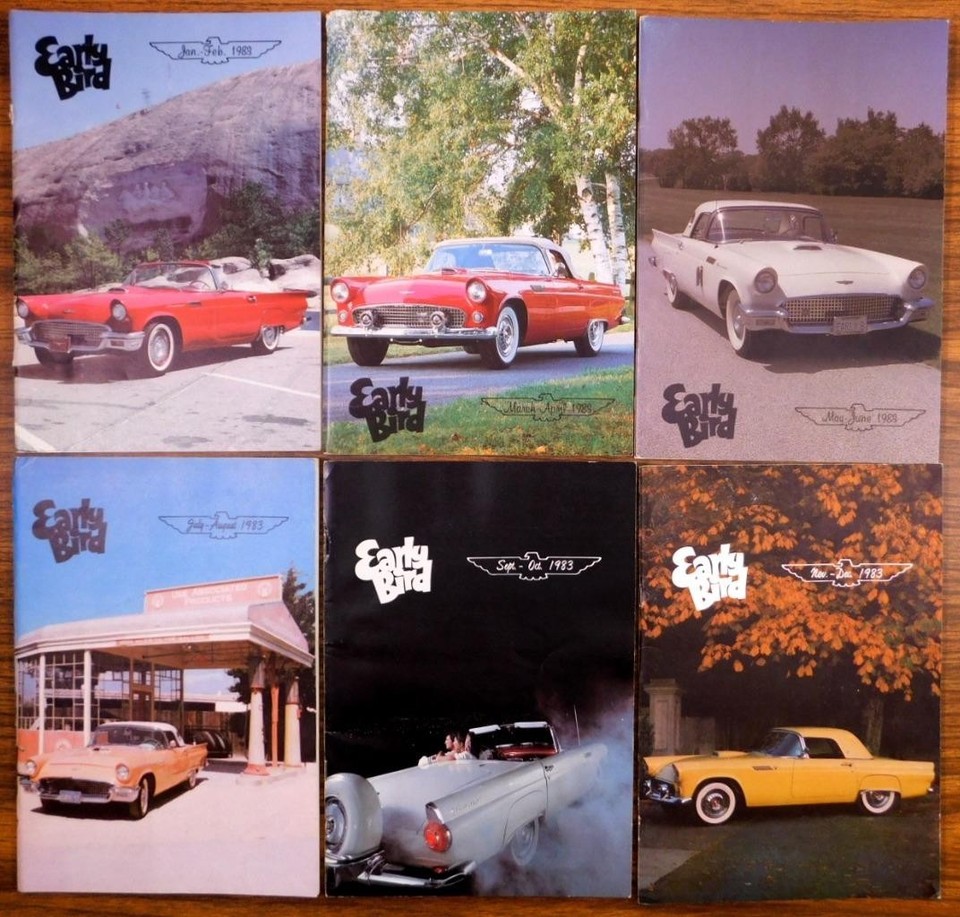 1983-88 Early Bird Ford Thunderbird Magazines 6 Years Complete EB83-88 ...