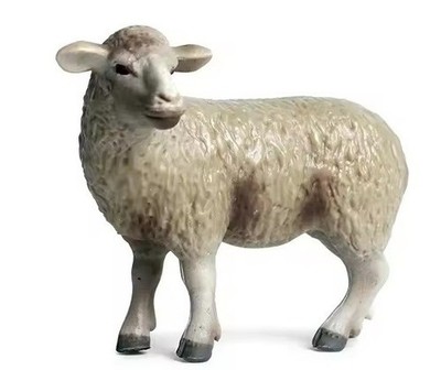 Romney Sheep Toy Action Figure Small Animal Figurine Doll Gift for Kids ...