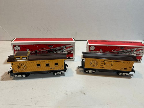 Modern Marx St. Paul & Pacific Boxcar #7332-205 and Caboose #7332-44 | eBay