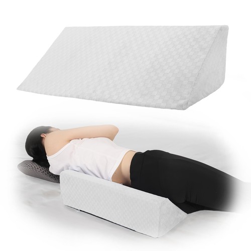 Bed Wedge Pillow for Side Sleeping Foam Filled Body Positioning ...