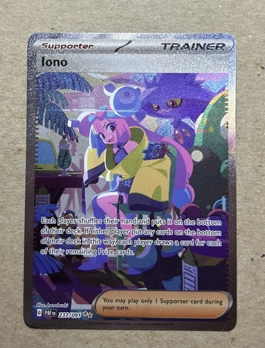 2024 Pokemon Paldean Fates Iono Trainer Card 237/091 | eBay
