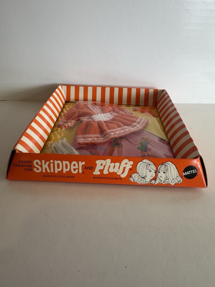 Vintage Barbie Skipper Fluff Outfit #3465 SWEET ORANGE NRFB-MINT ...