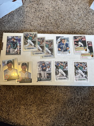 CAL RALEIGH Rookie 12 Card Lot. 2022 Topps Chrome, Chrome Platinum, And ...