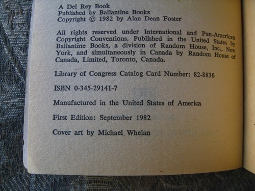 Alan Dean Foster - Nor Crystal Tears (Humanx Commonwealth #9) - 1982 ...