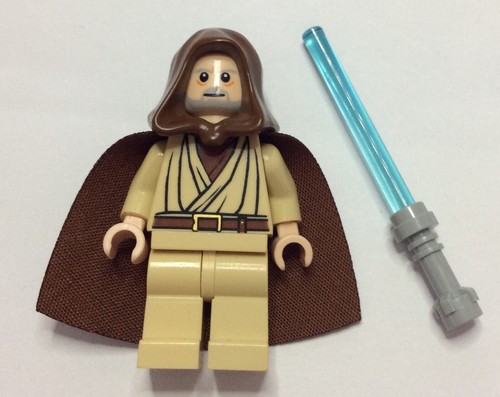 Lego Star Wars Minifigures - Obi-Wan Kenobi 7965, 10188 sw0336 (Old Ben ...
