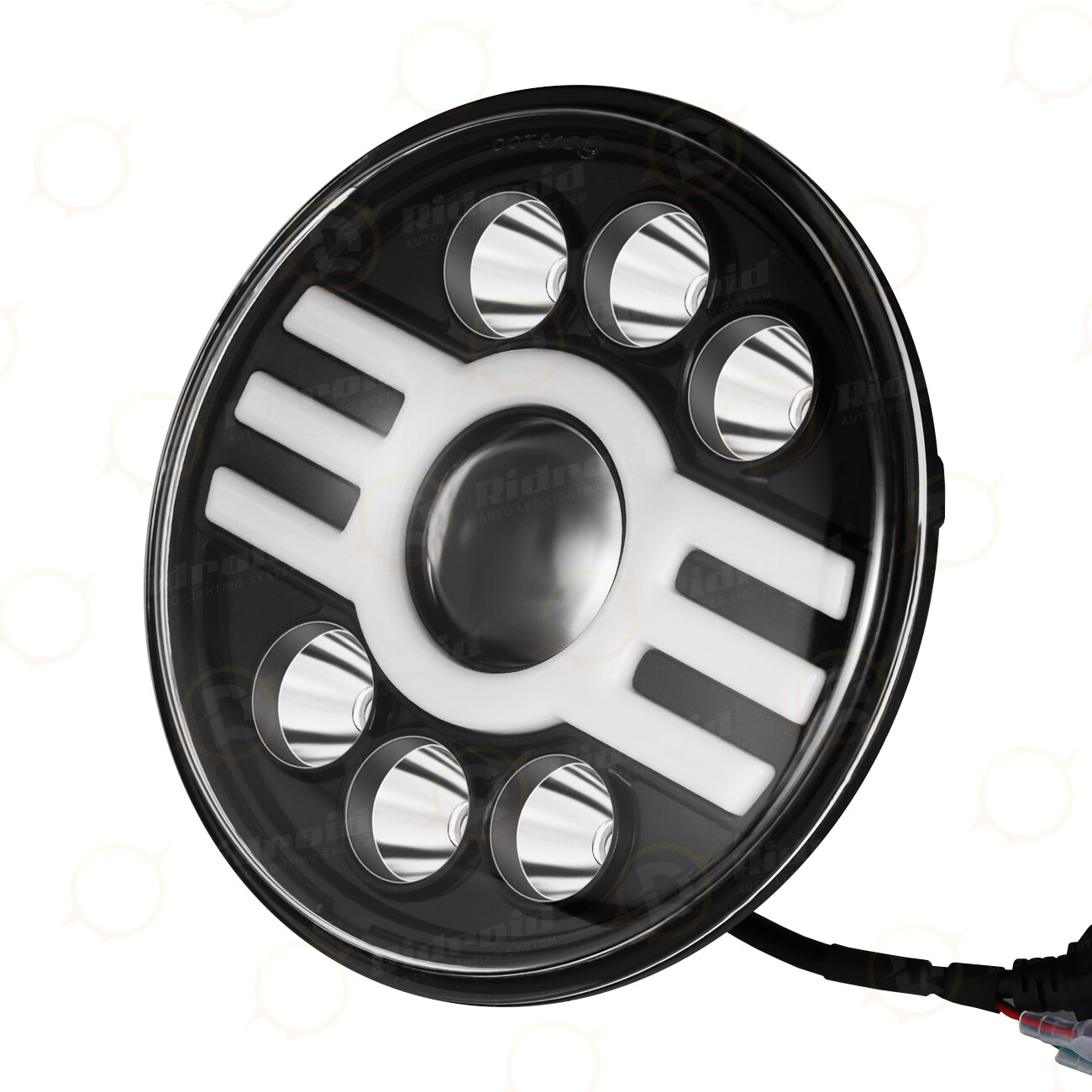 7" Projector Halo LED Headlights For Dodge W100 W200 W300 D100 D200 ...