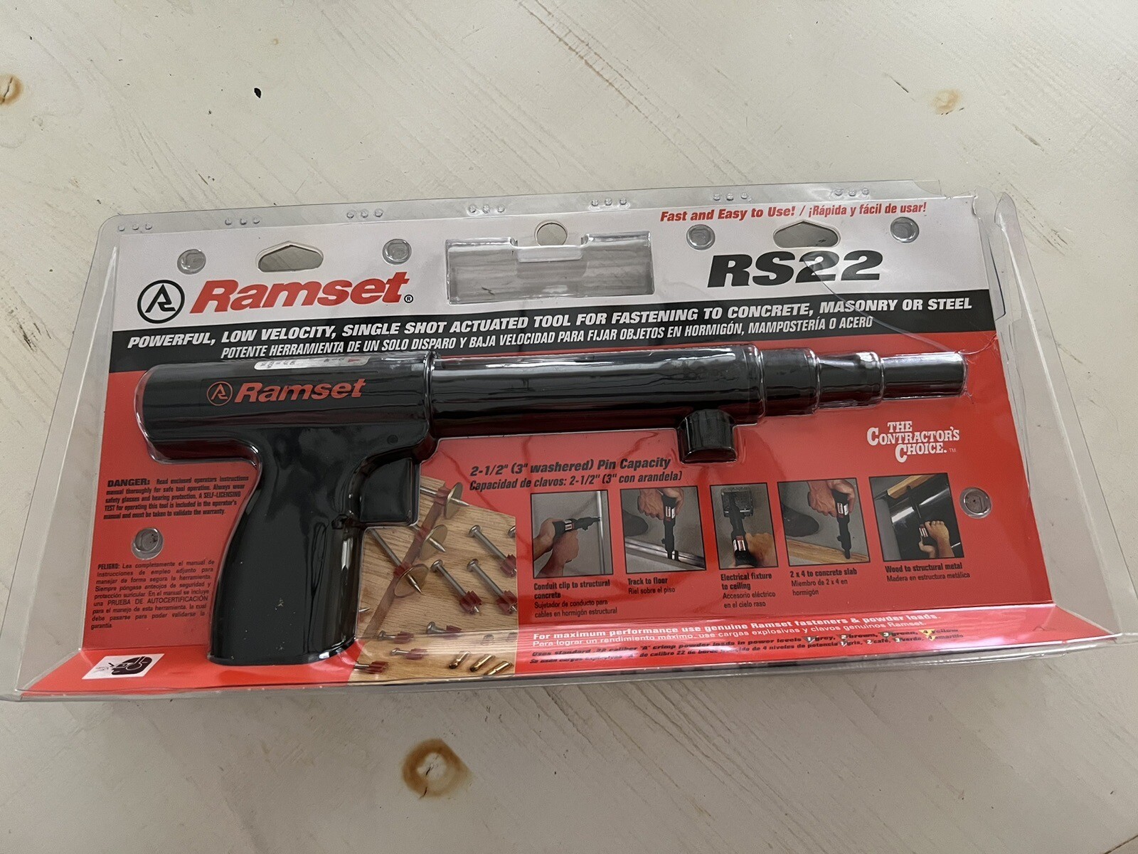Ramset RS22 Single Shot Concrete Nail Gun | eBay