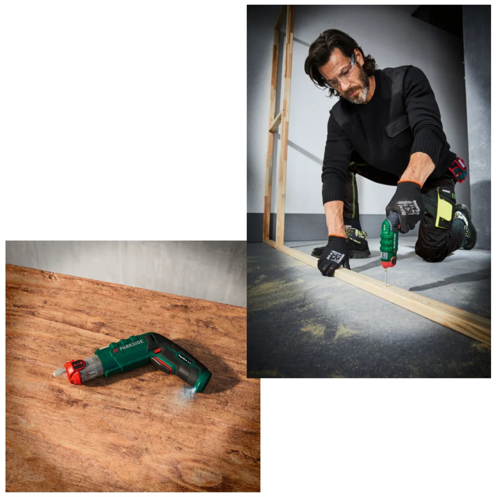 Parkside 4V Cordless Rapidfire 2.2 Screwdriver + Storage Pouch With ...