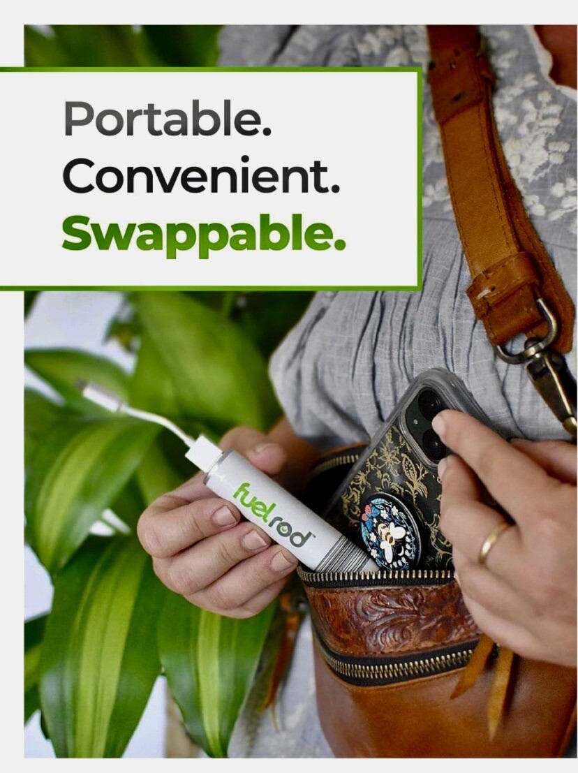 FUEL ROD PORTABLE CHARGER COMPATIBLE WITH ALL SMART PHONES & TABLETS ...