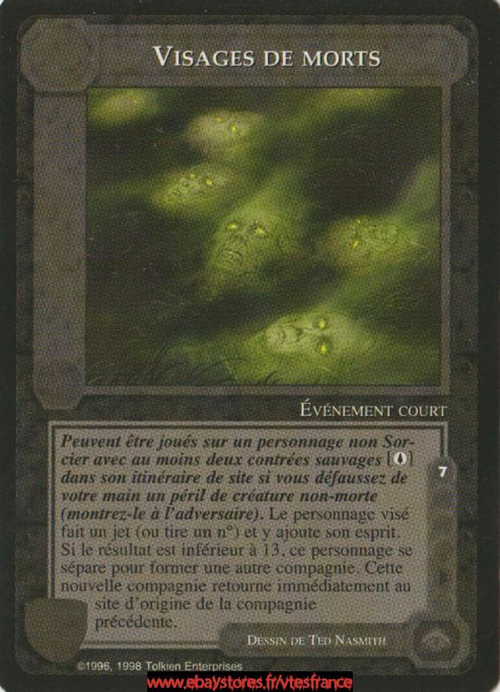 Meccg - Faces Of Dead /Dark Minions Fr | eBay