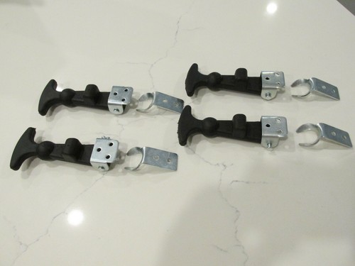 Universal Rubber hold down latch kit, battery box tray, truck hood RV ...