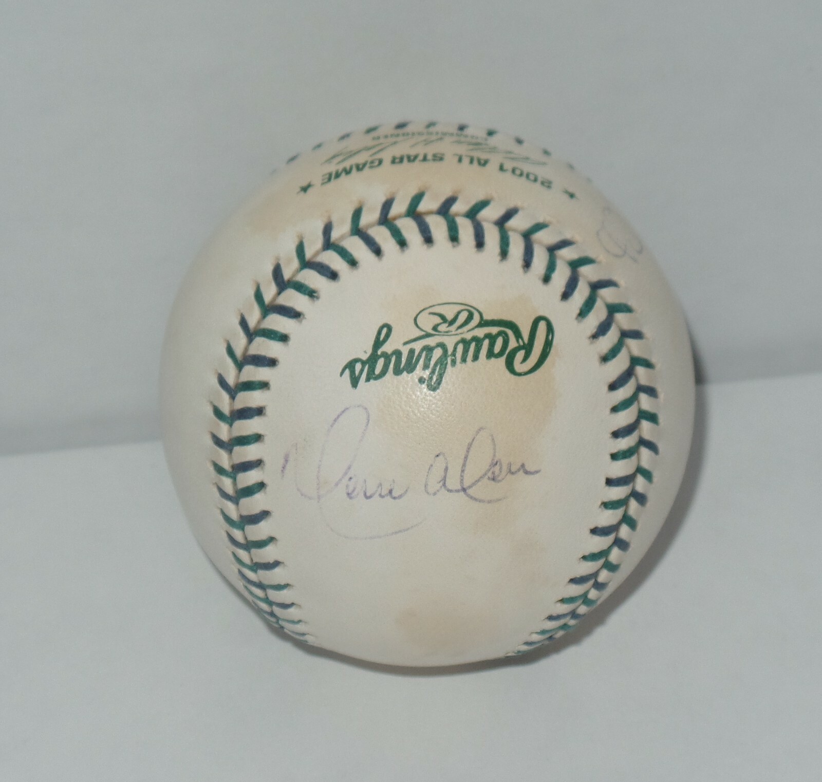 LARRY WALKER SIGNED AUTO OFFICIAL 2001 MLB ALL STAR GAME BASEBALL LUIS ...