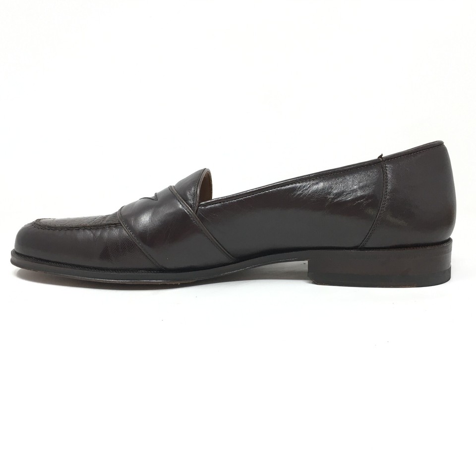 Magnanni Penny Loafers Dress Shoes Mens Size 10.5 B Brown Genuine ...