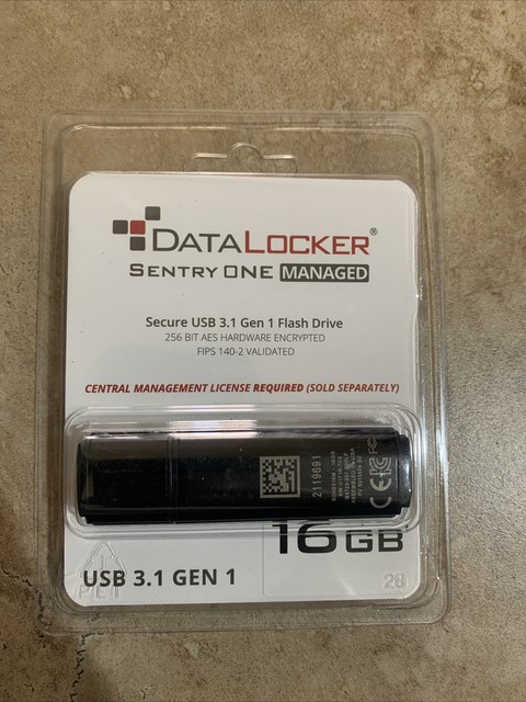 DataLocker SONE016M Sentry One Encrypted Flash Drive 16 GB 256 Bit AES ...