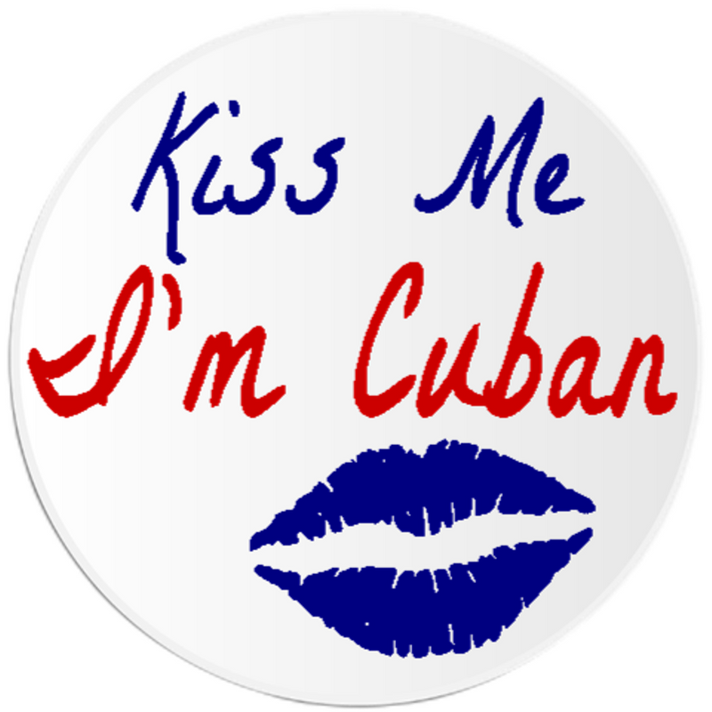 Kiss Me I'm Cuban - 3 Pack Circle Stickers 3 Inch - Cuba Pride | eBay