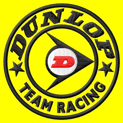 Dunlop team racing ecusson brodé patche Thermocollant iron-on patch | eBay
