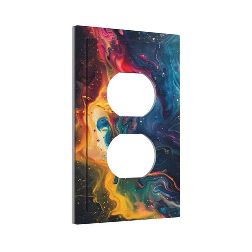 Decorative Outlet Covers Watercolor Abstract Colorful Painting 1 Gang ...