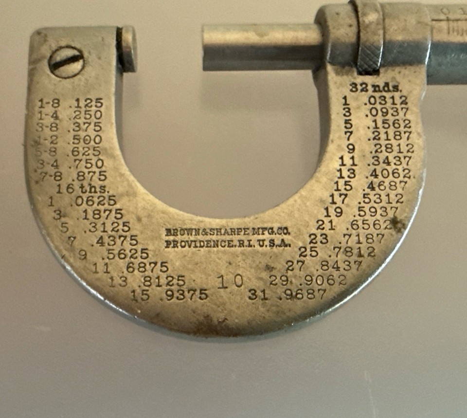 0-6" Dial Calipers Scherr-Tumic & Brown & Sharpe Micrometer - Pre-Owned ...