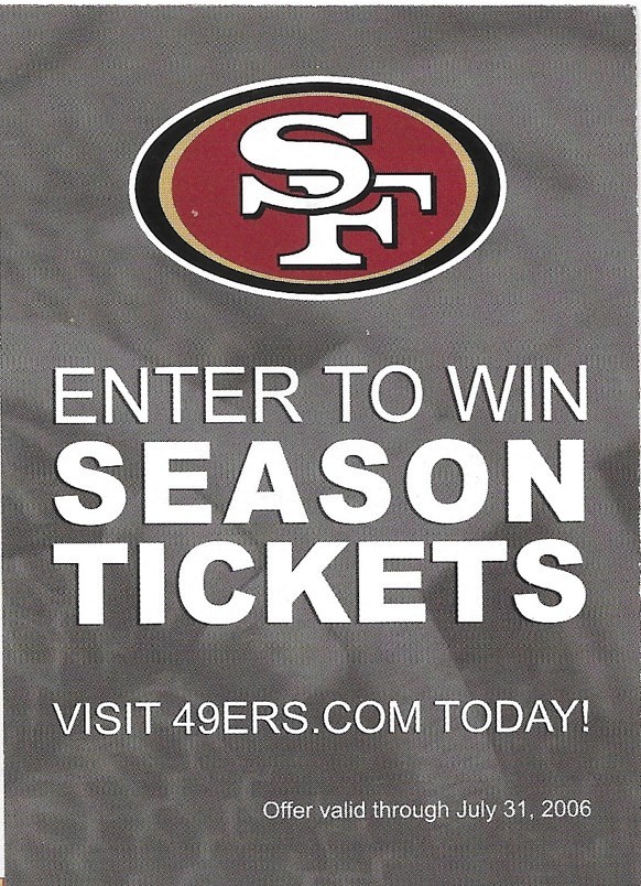 2006 NFL FOOTBALL SCHEDULE - SAN FRANCISCO 49ERS: #11 ALEX SMITH | eBay