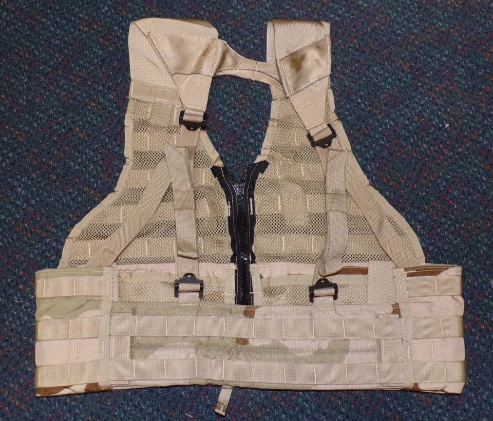 USGI 3-Color Desert DCU Camouflage Molle II FLC Fighting Load Carrier ...